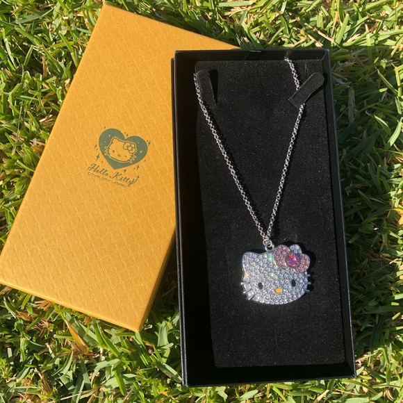 Hello Kitty | Jewelry | Hello Kitty Bedazzled Necklace | Poshmark
